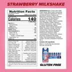 high protein strawberry drink pack
