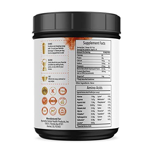 high protein turmeric curcumin formula