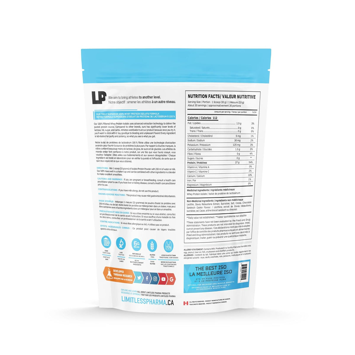 high protein whey isolate supplement