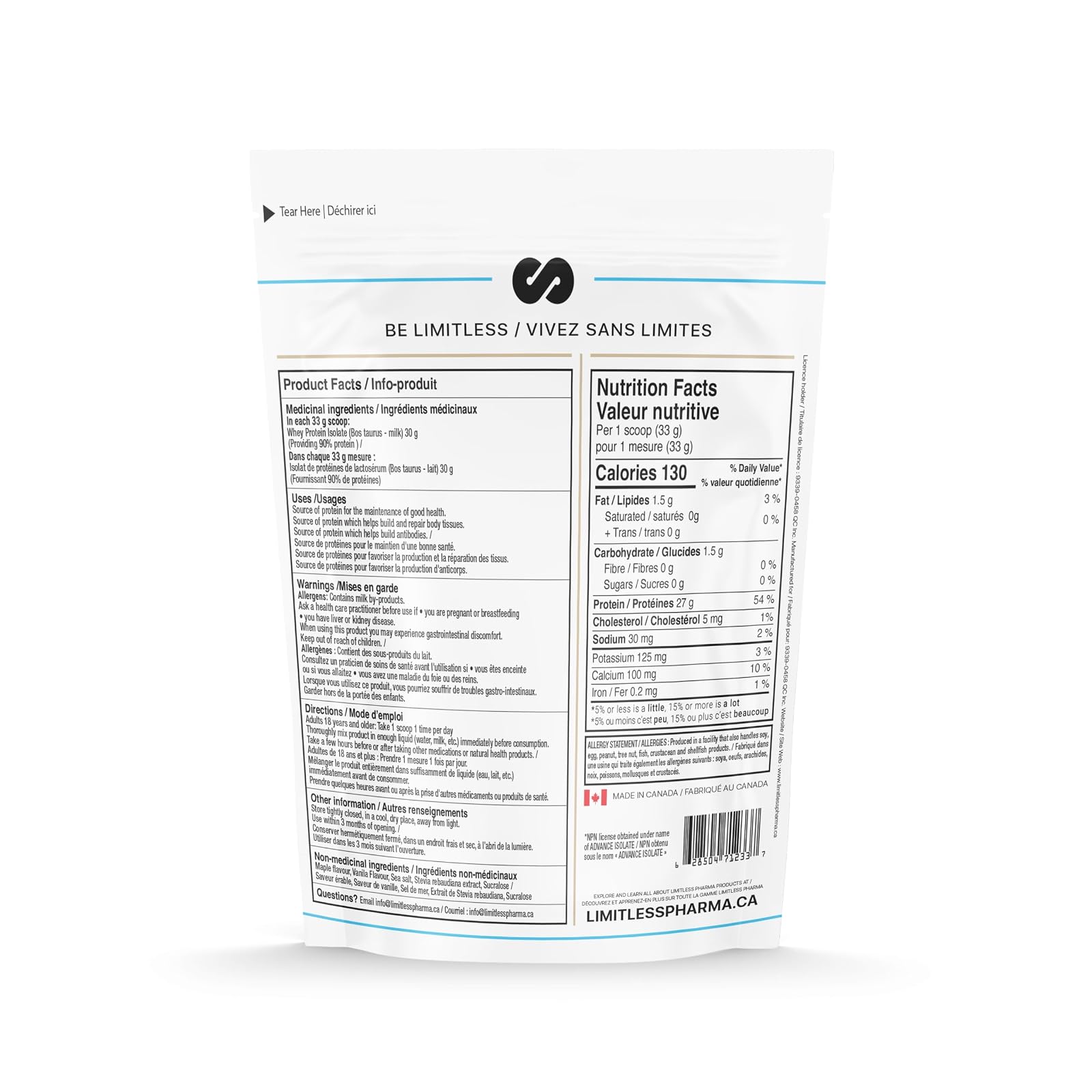 high protein whey isolate supplement