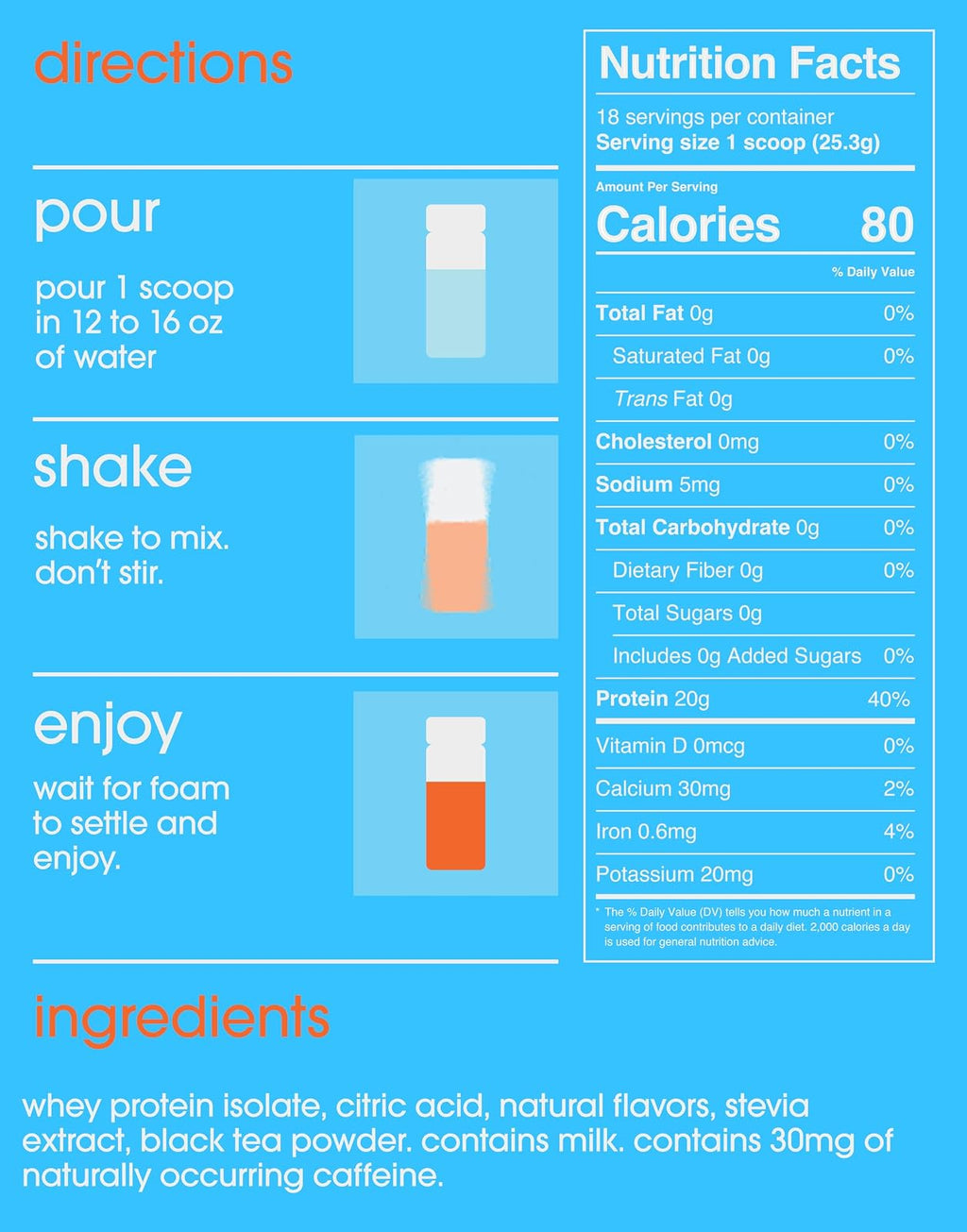 high protein whey isolate supplement