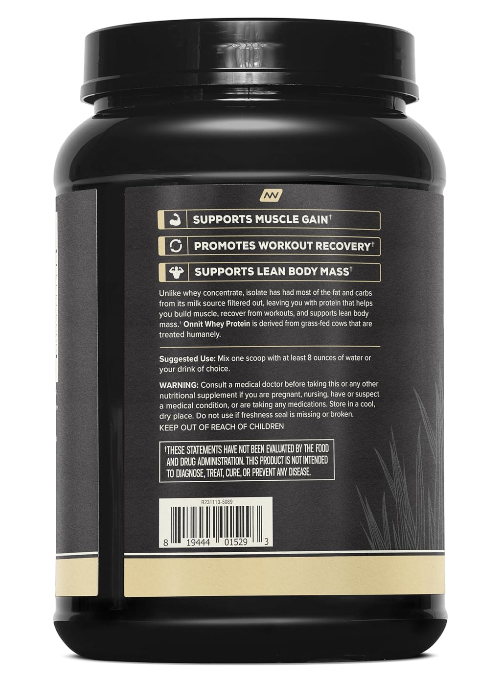 high protein whey isolate supplement