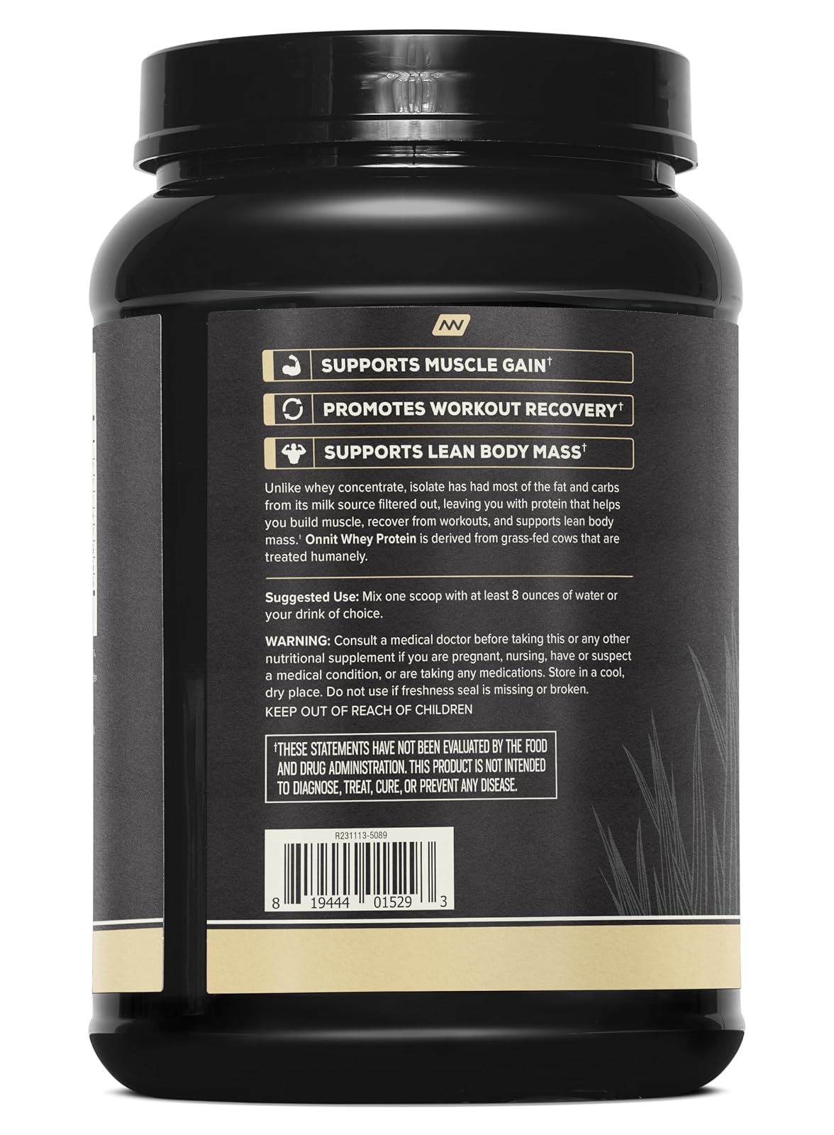 high protein whey isolate supplement