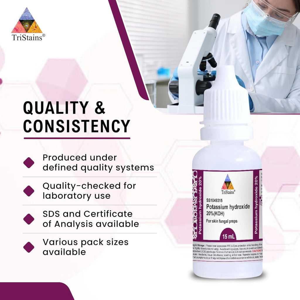 High purity potassium hydroxide