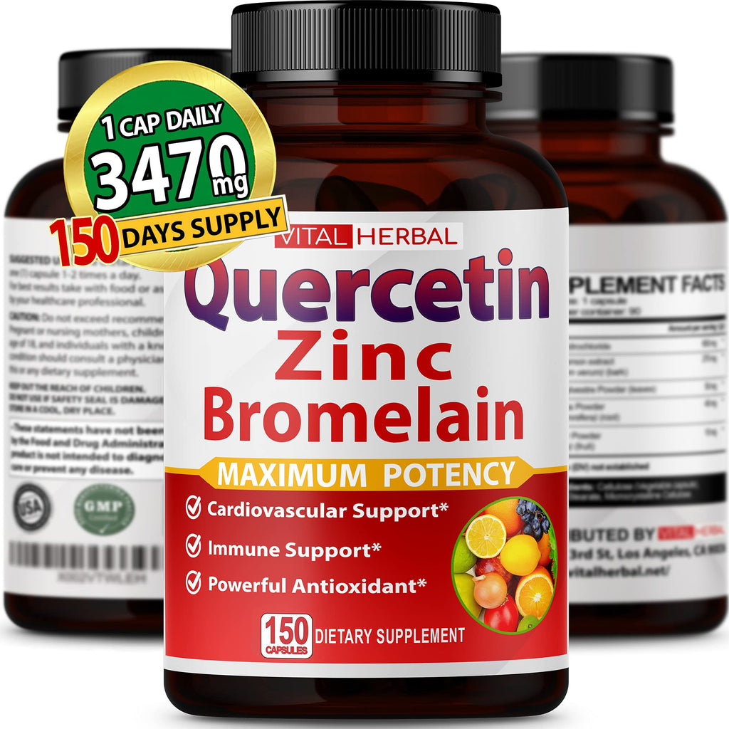 high purity quercetin bromelain capsules