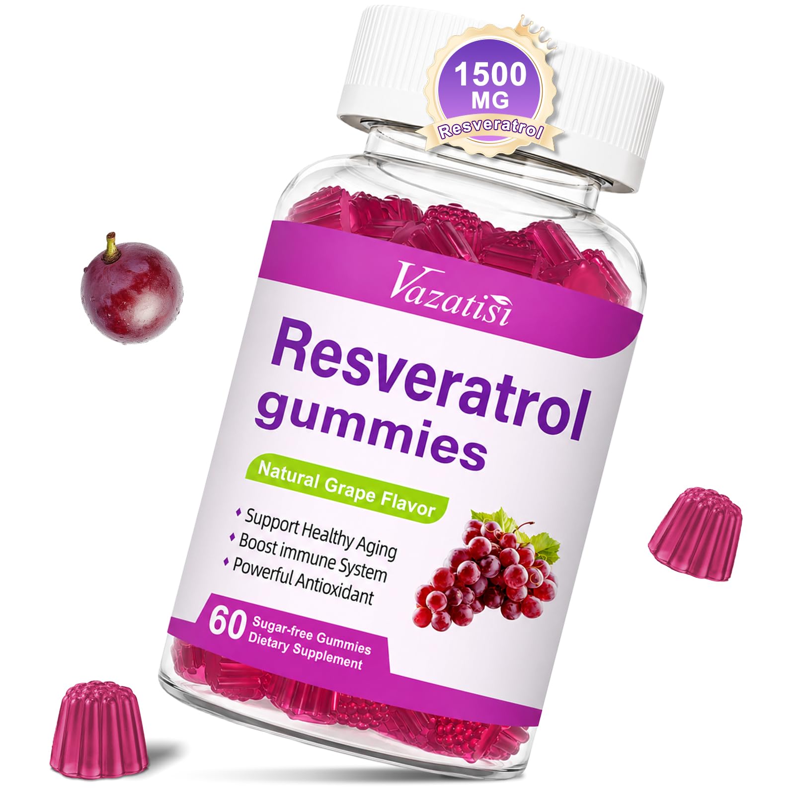 High Purity Resveratrol gummies for health