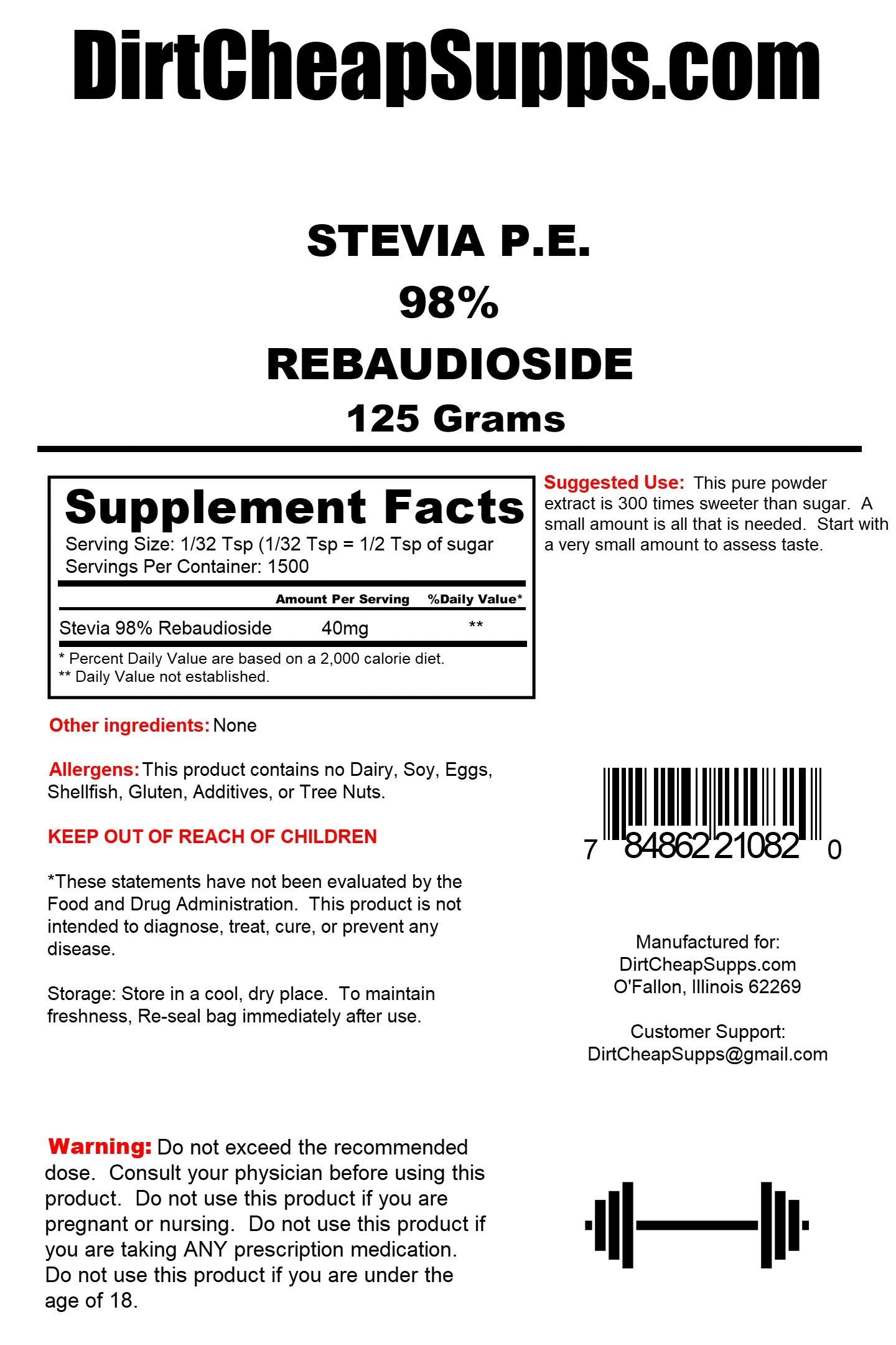 high purity stevia for baking