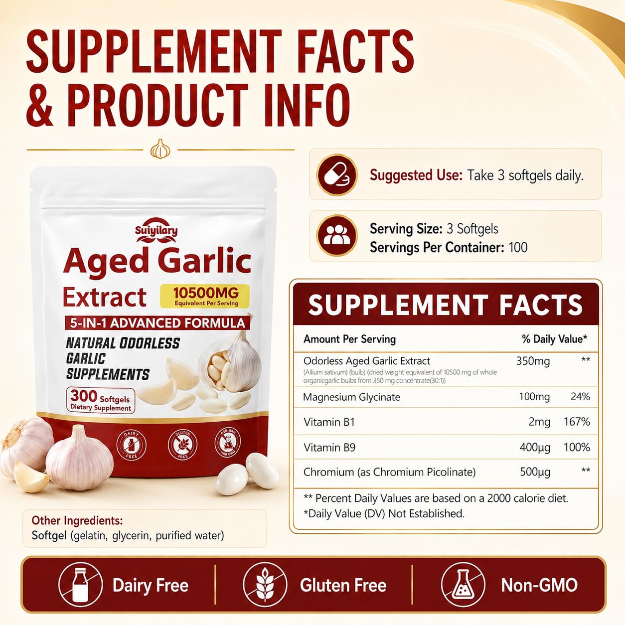 high-quality aged garlic supplement