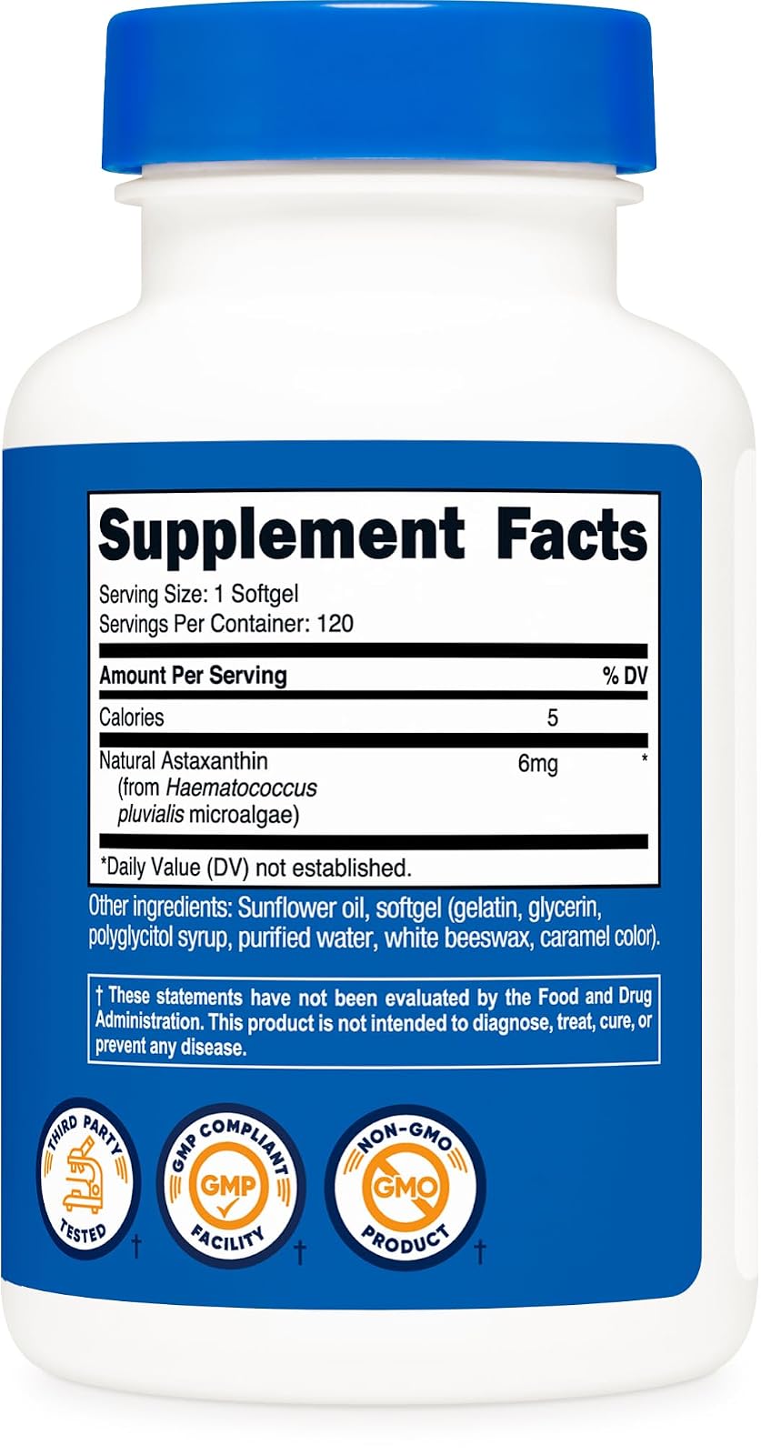 High-quality Astaxanthin supplement capsules