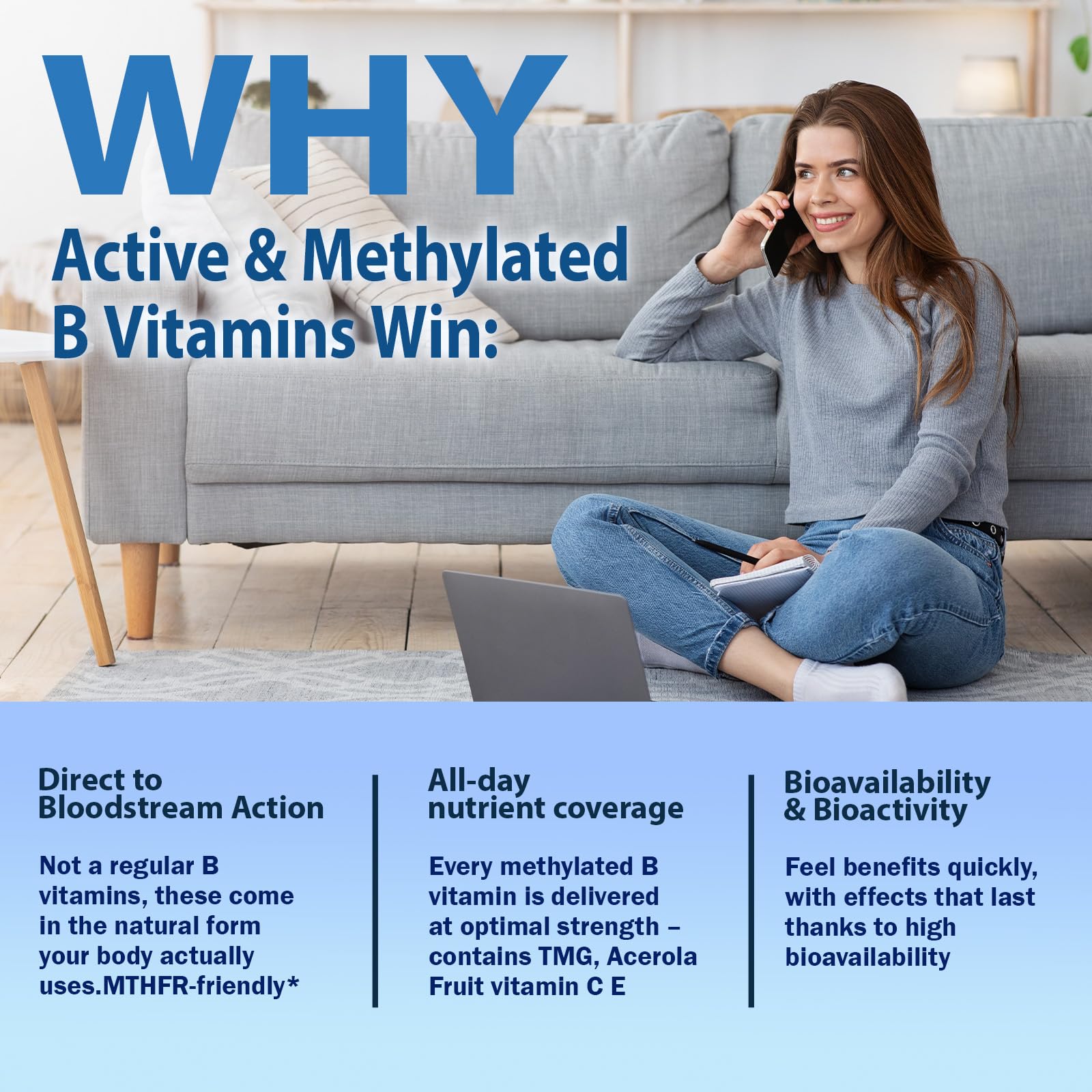 High-quality B vitamins for vitality