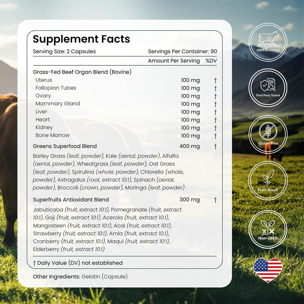 high-quality beef organ supplement for vitality