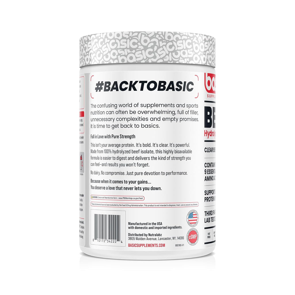High-quality beef protein supplement