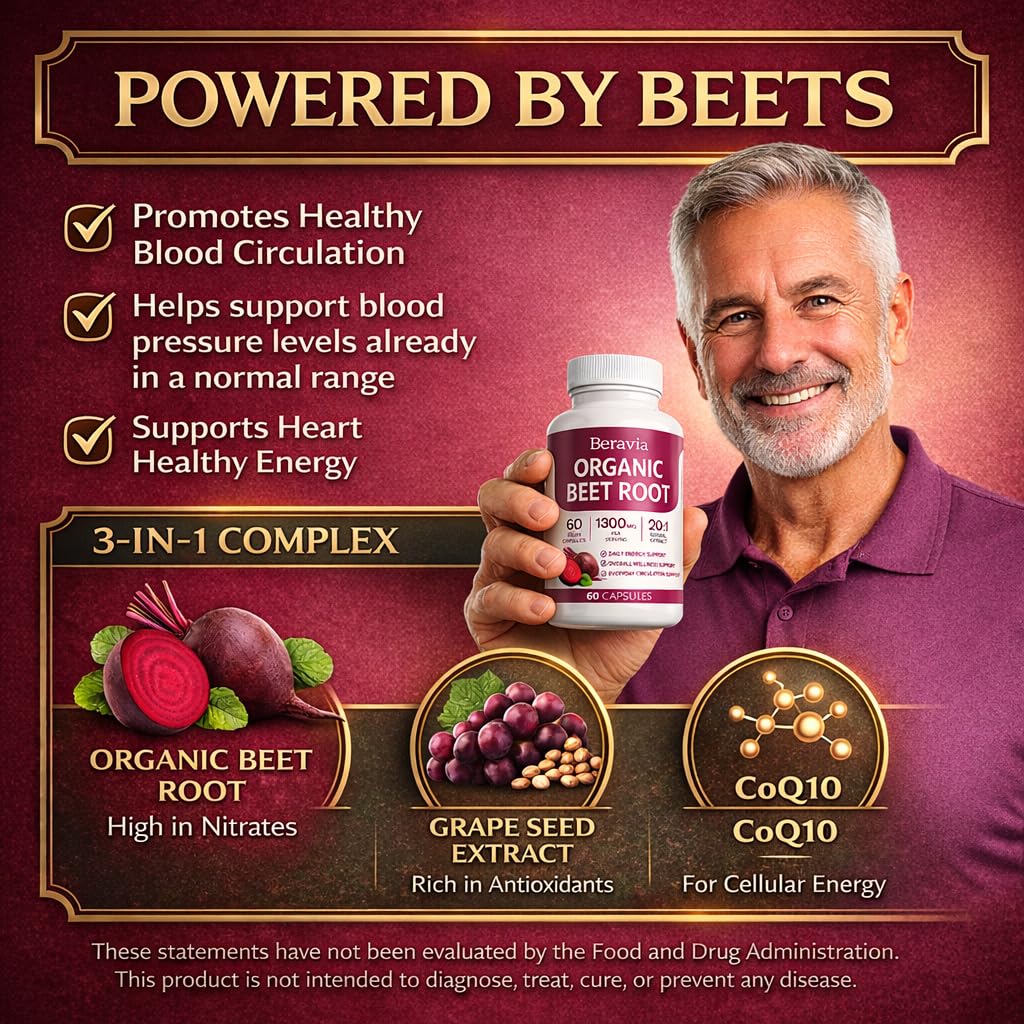 High-quality beet root for detox support