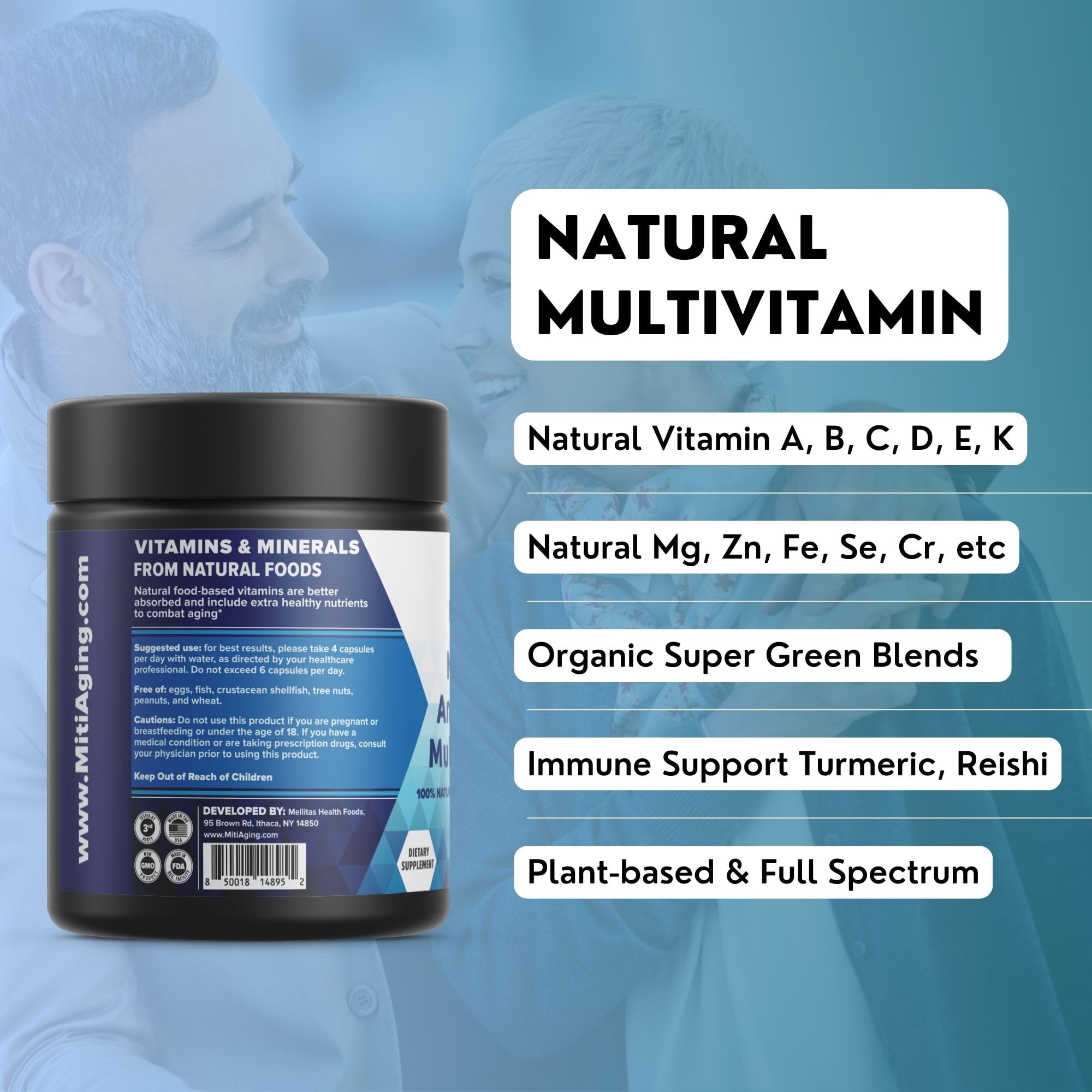 high-quality blended vitamin & mineral supplements