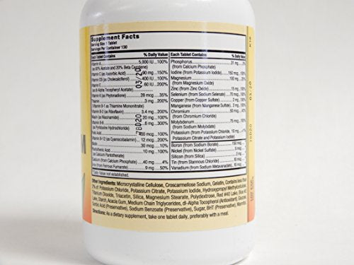 high-quality blended vitamin & mineral supplements