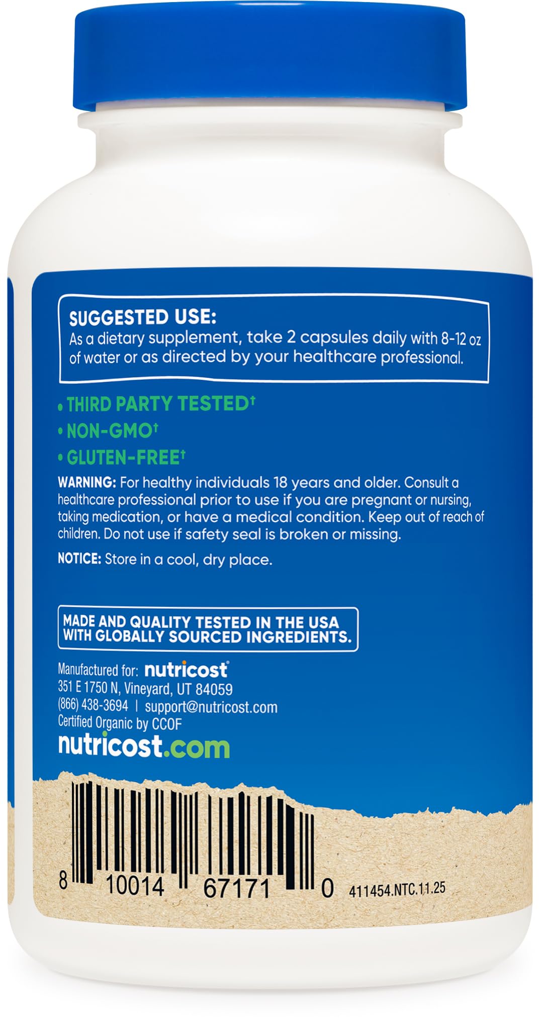 High-quality blended vitamin supplements