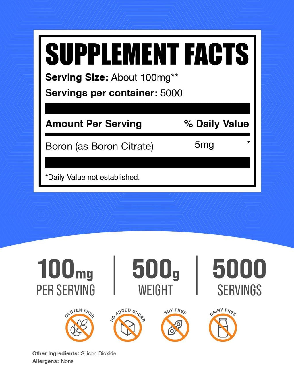 High-quality boron citrate supplement