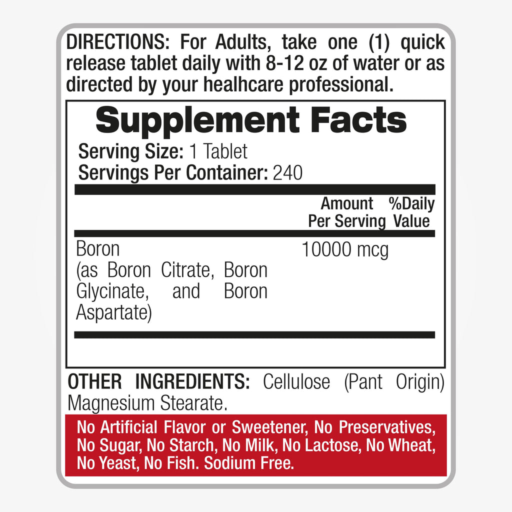 High-quality Boron for optimal health
