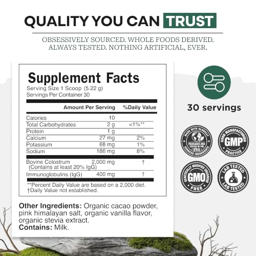 high-quality bovine colostrum nutrition