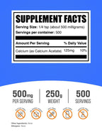 high-quality calcium acetate 500 mg