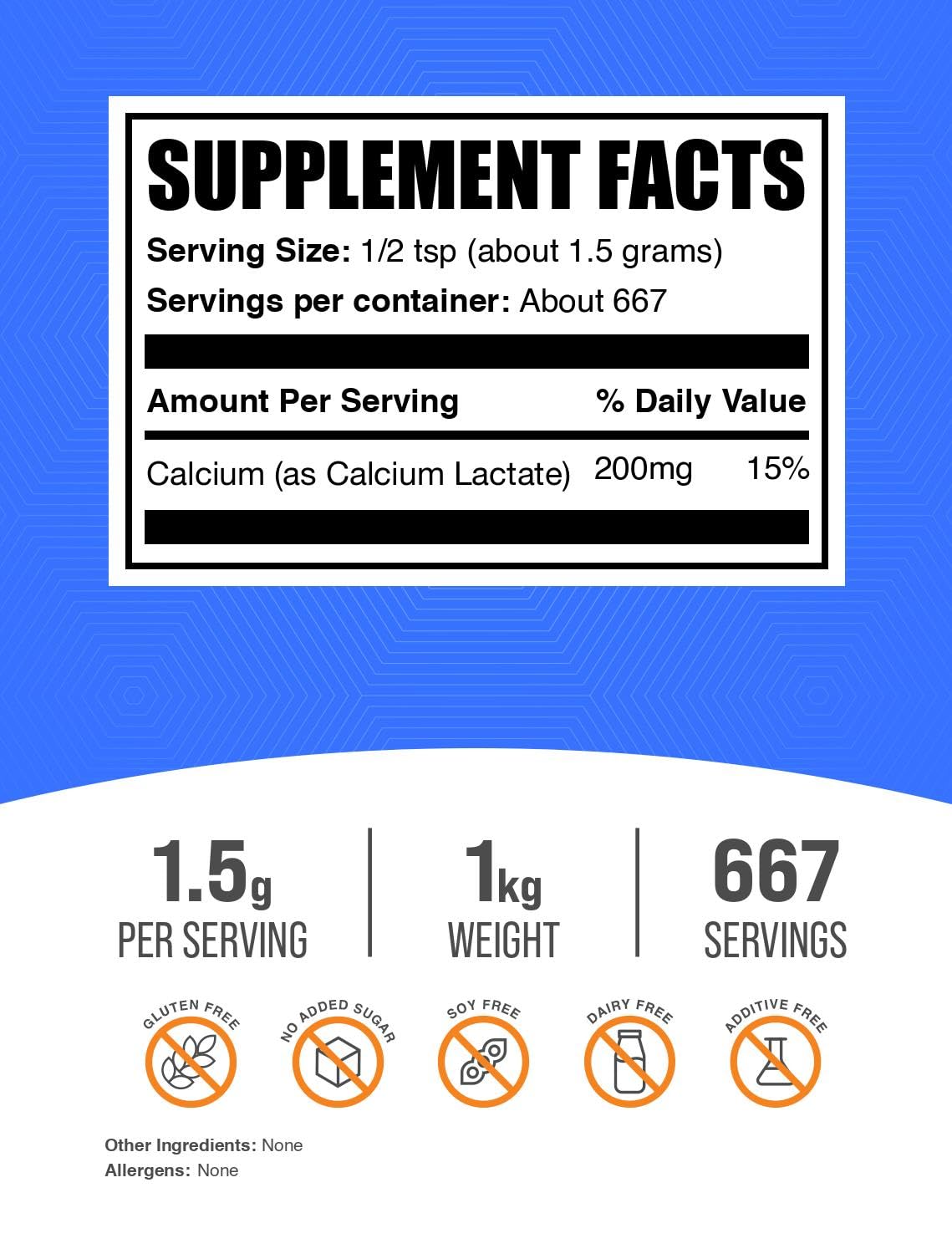 high-quality calcium lactate bulk powder