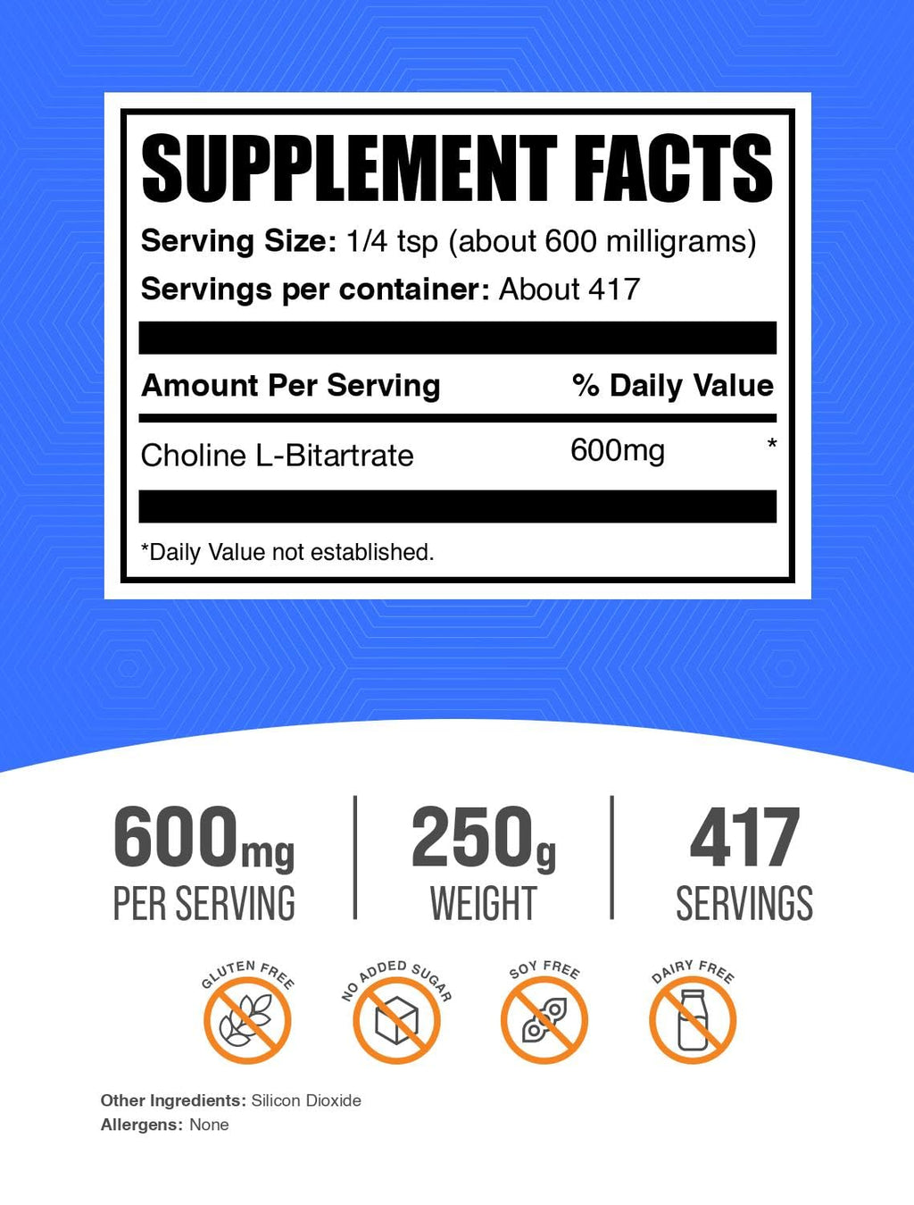 high-quality choline bitartrate for energy