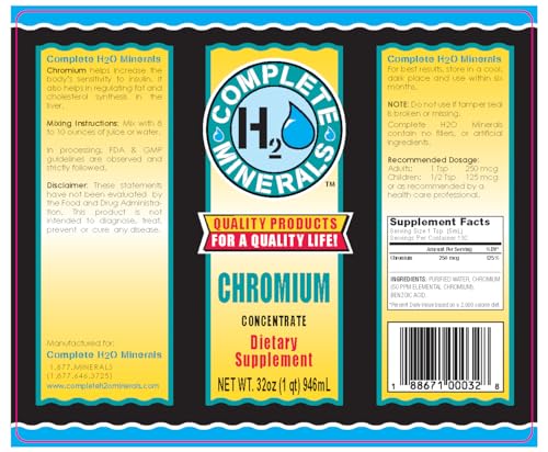 High quality chromium mineral drink