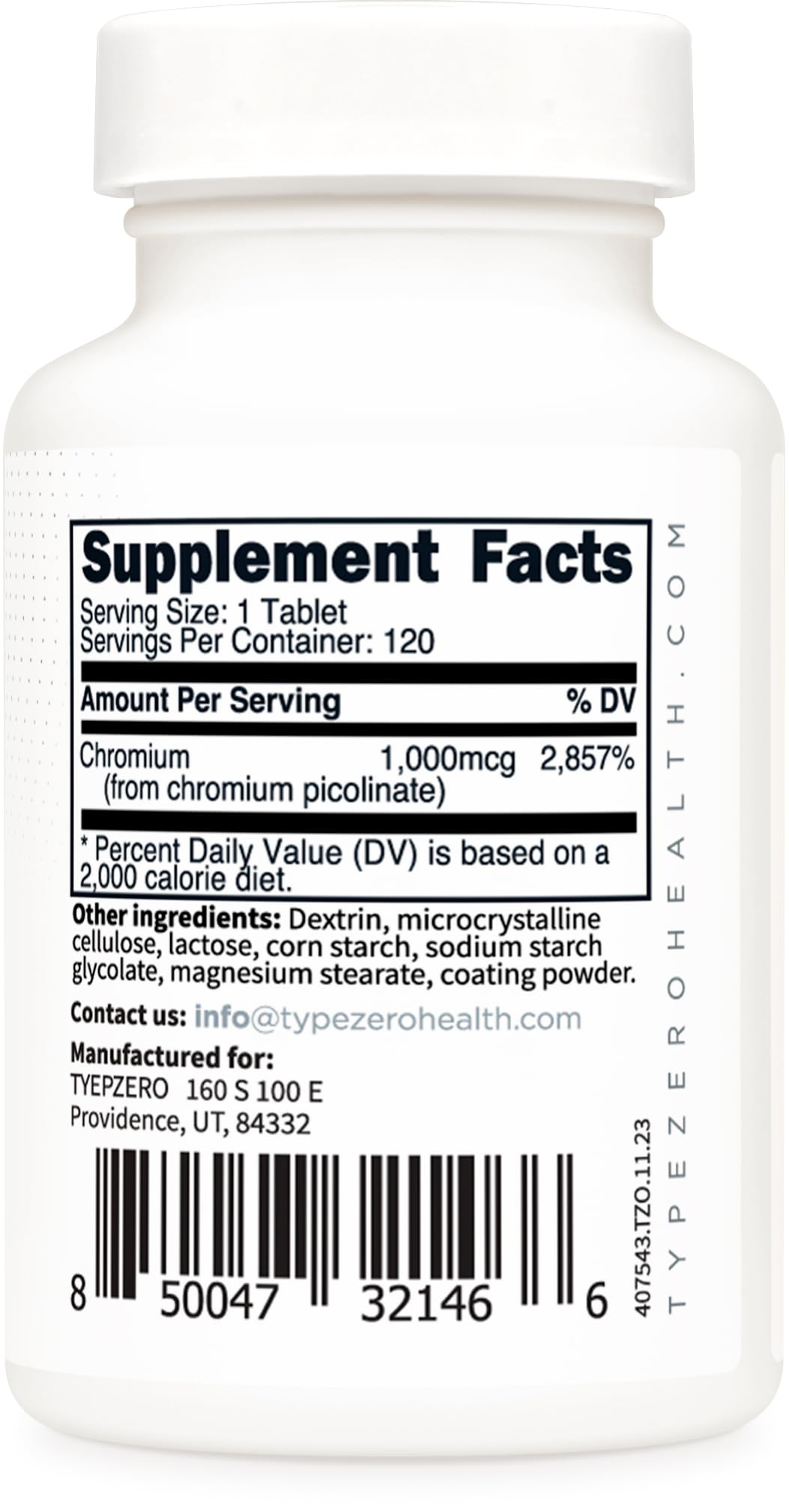 High-quality chromium picolinate 1000mcg