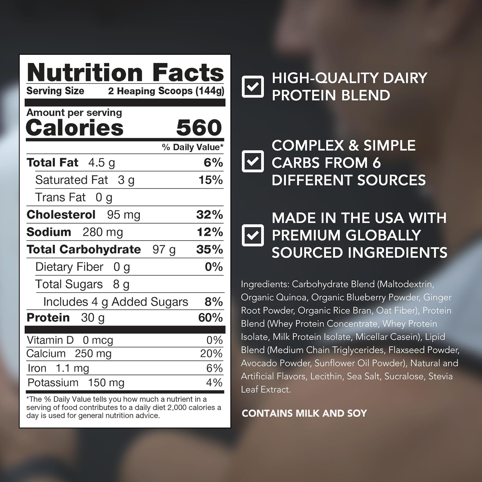 high quality clean gainer protein