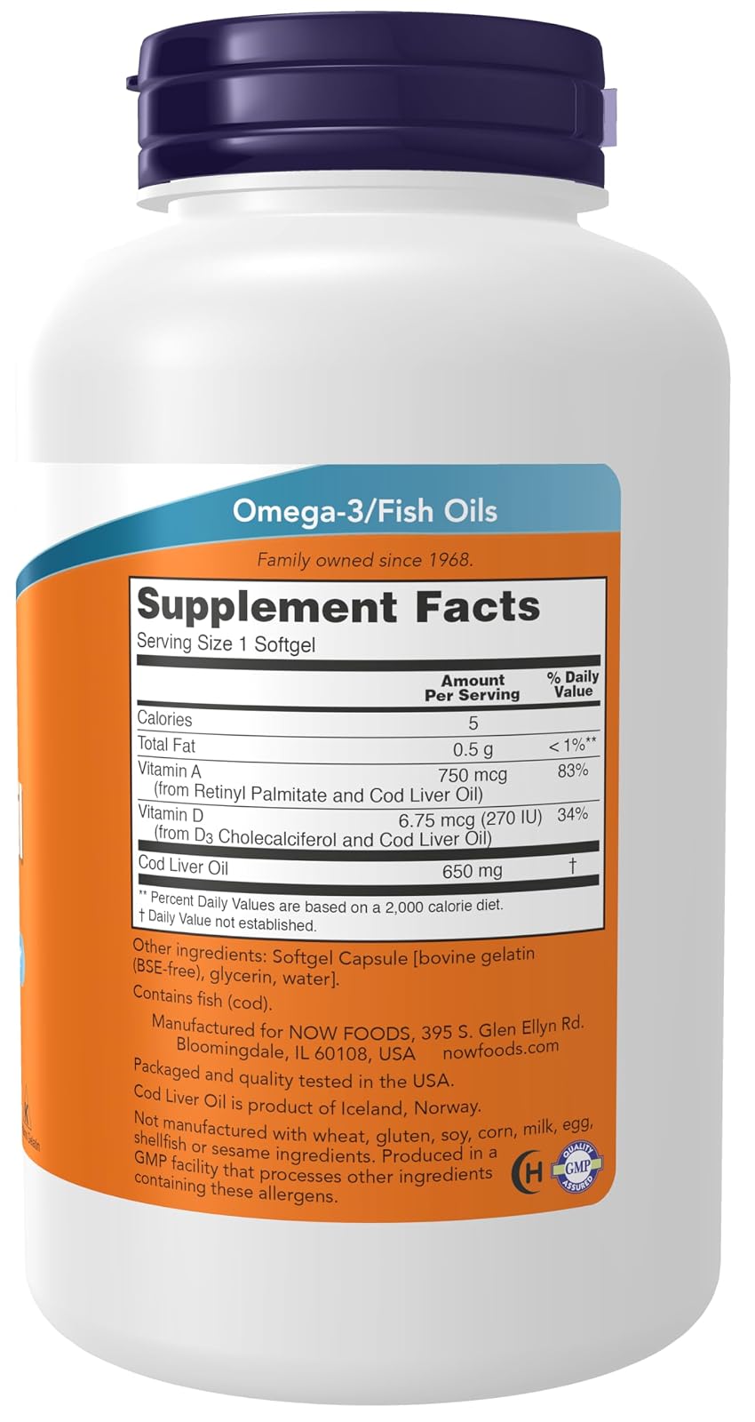 high-quality cod liver oil softgels