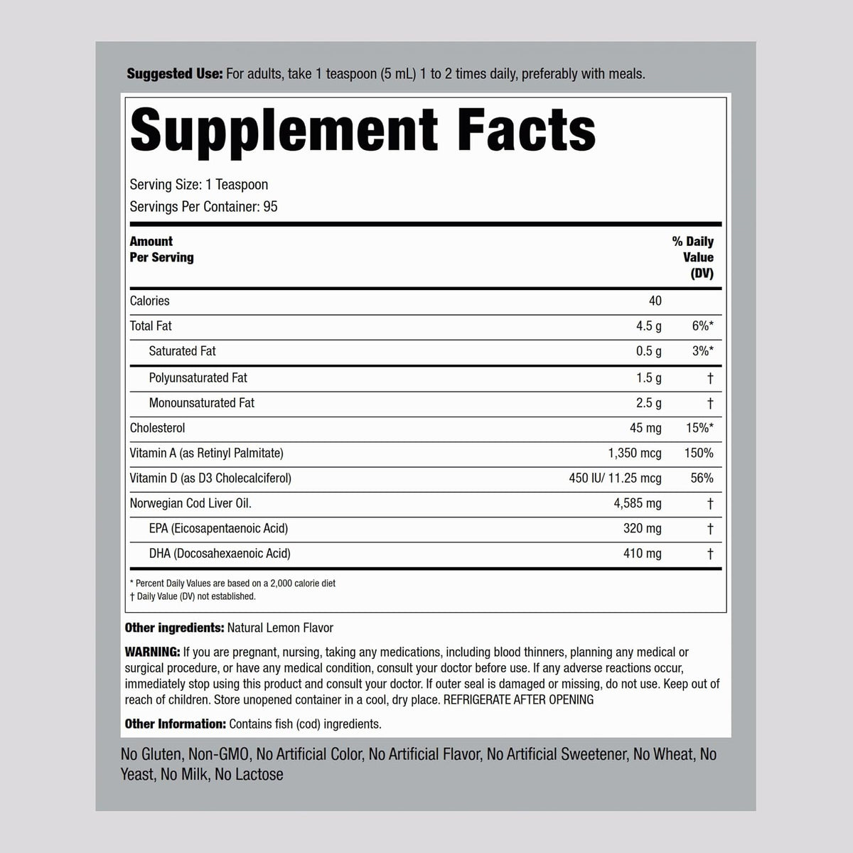high-quality cod liver oil supplement