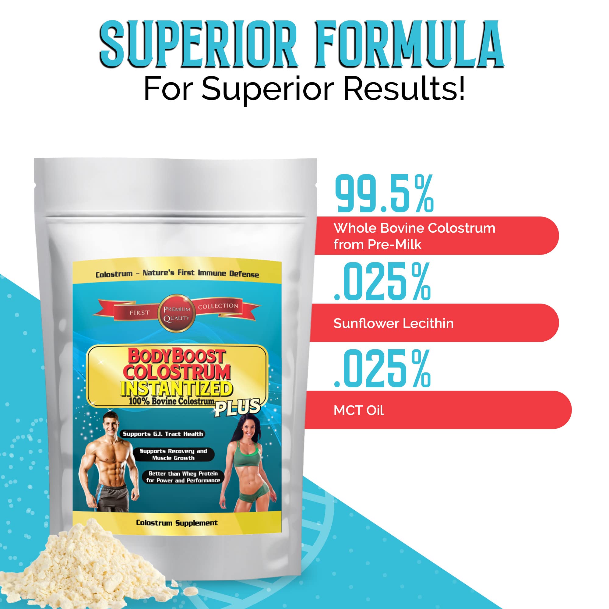 High-quality colostrum powder for athletes