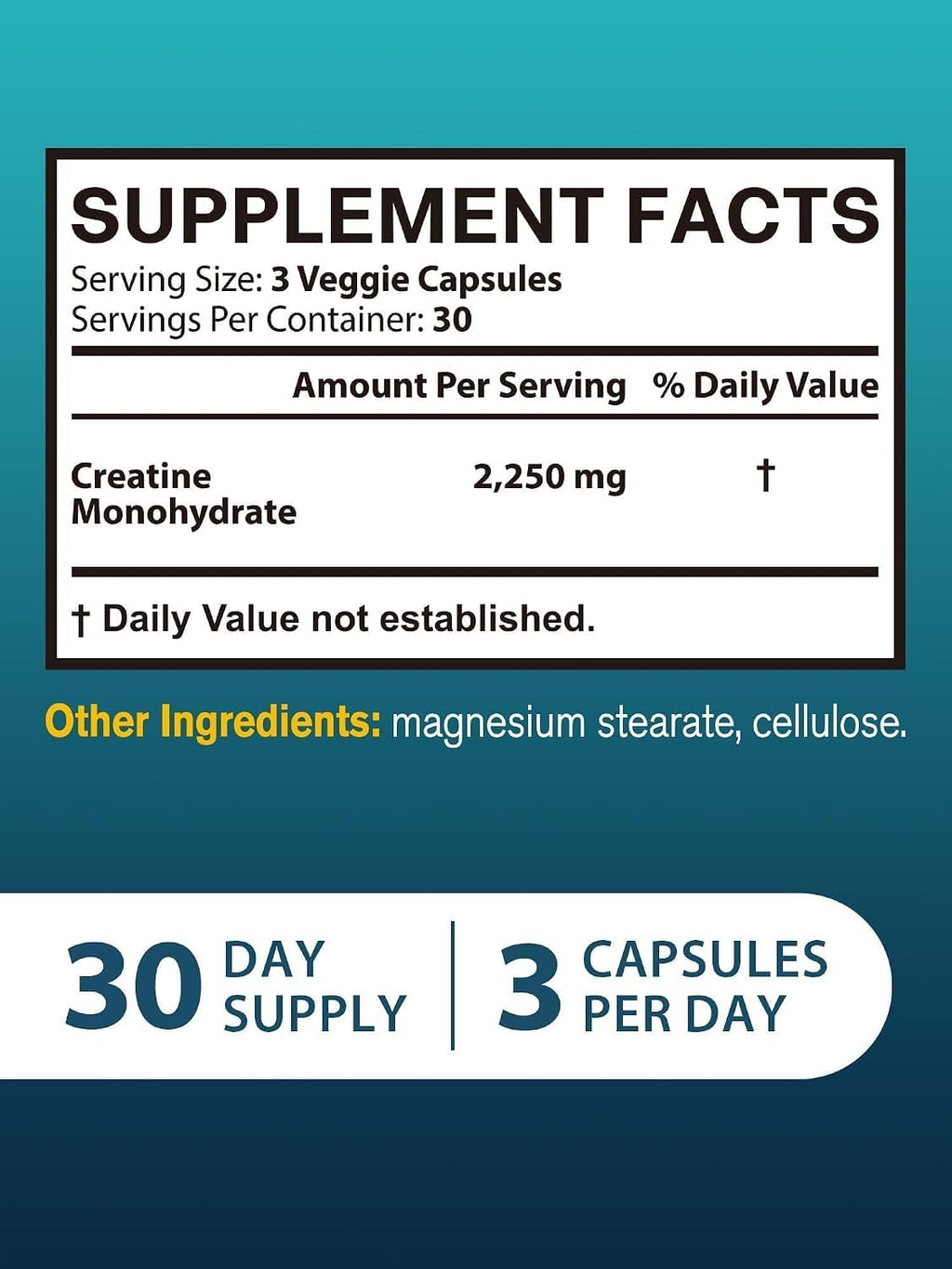 high-quality creatine capsules 2250 mg