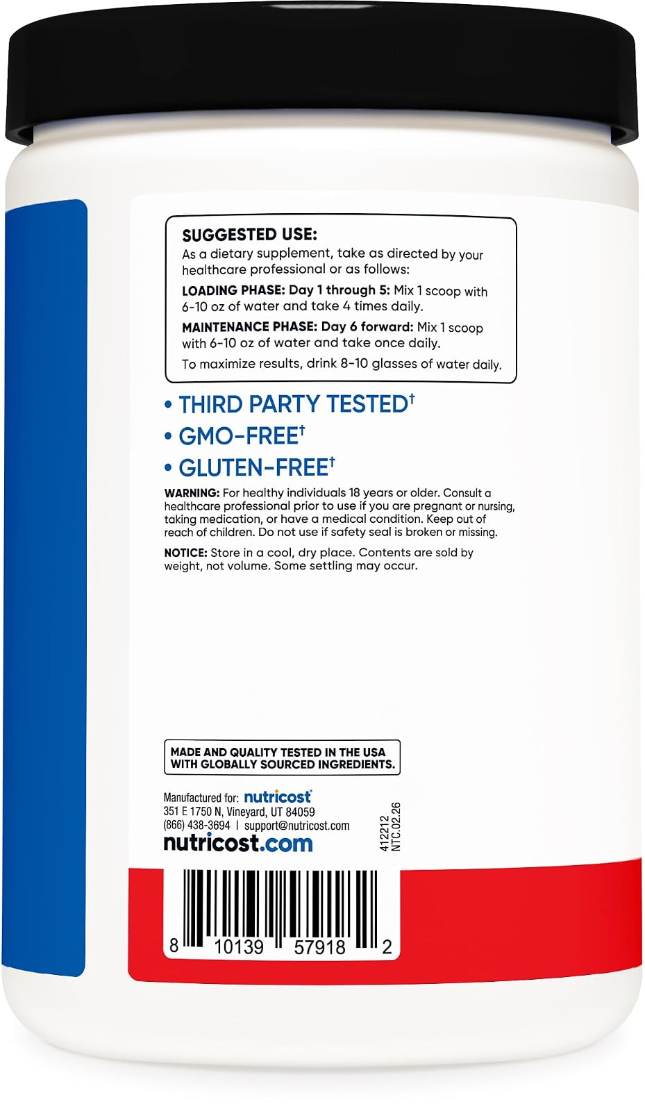 High-quality creatine monohydrate supplement