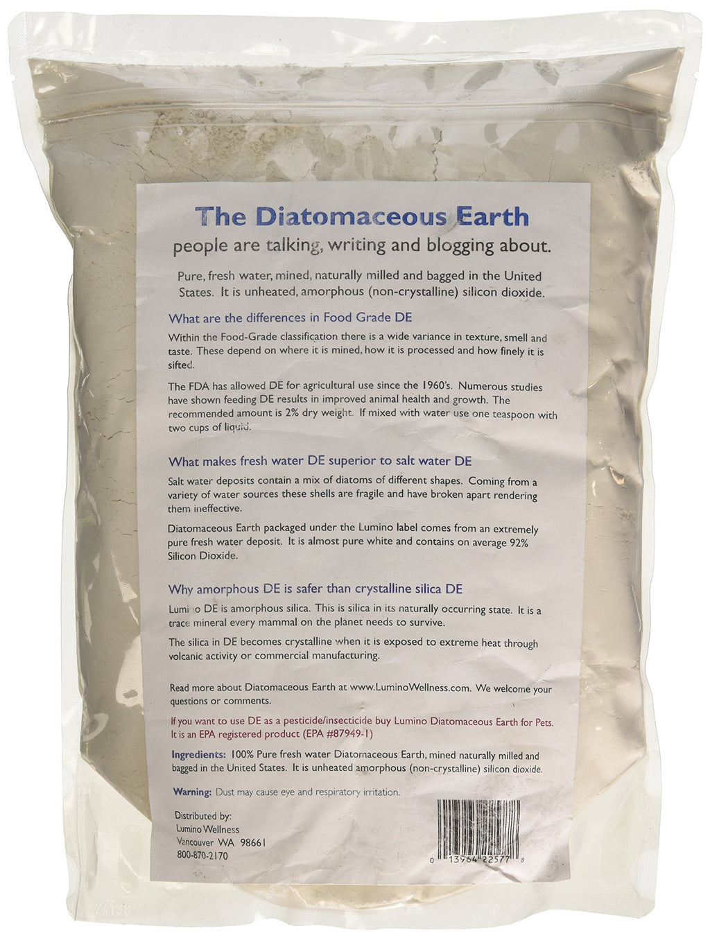 high-quality diatomaceous earth supplement