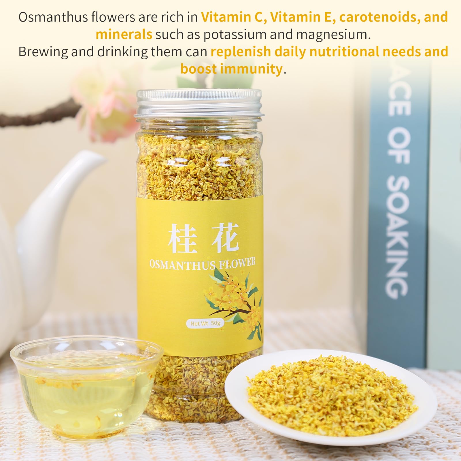 high-quality dried blossoms for tea