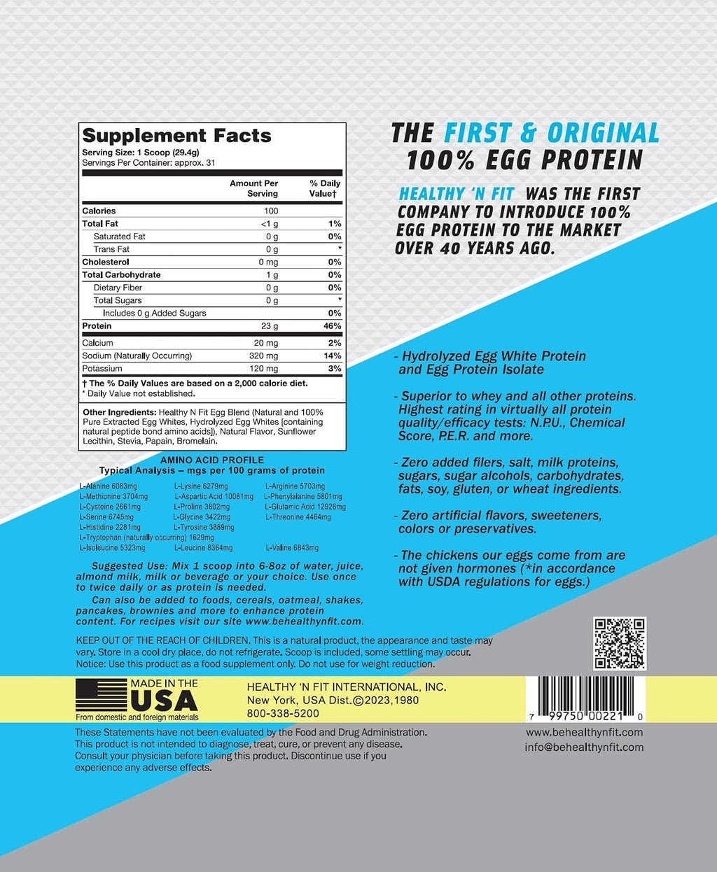 high-quality egg white protein supplement