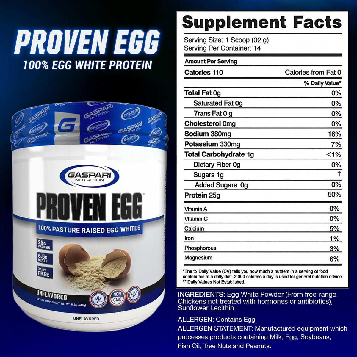 high-quality egg white protein supplement