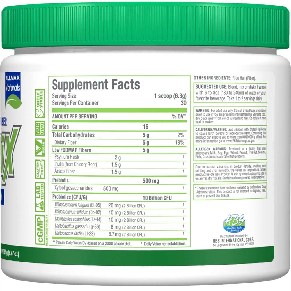 high-quality fiber supplement for gut health