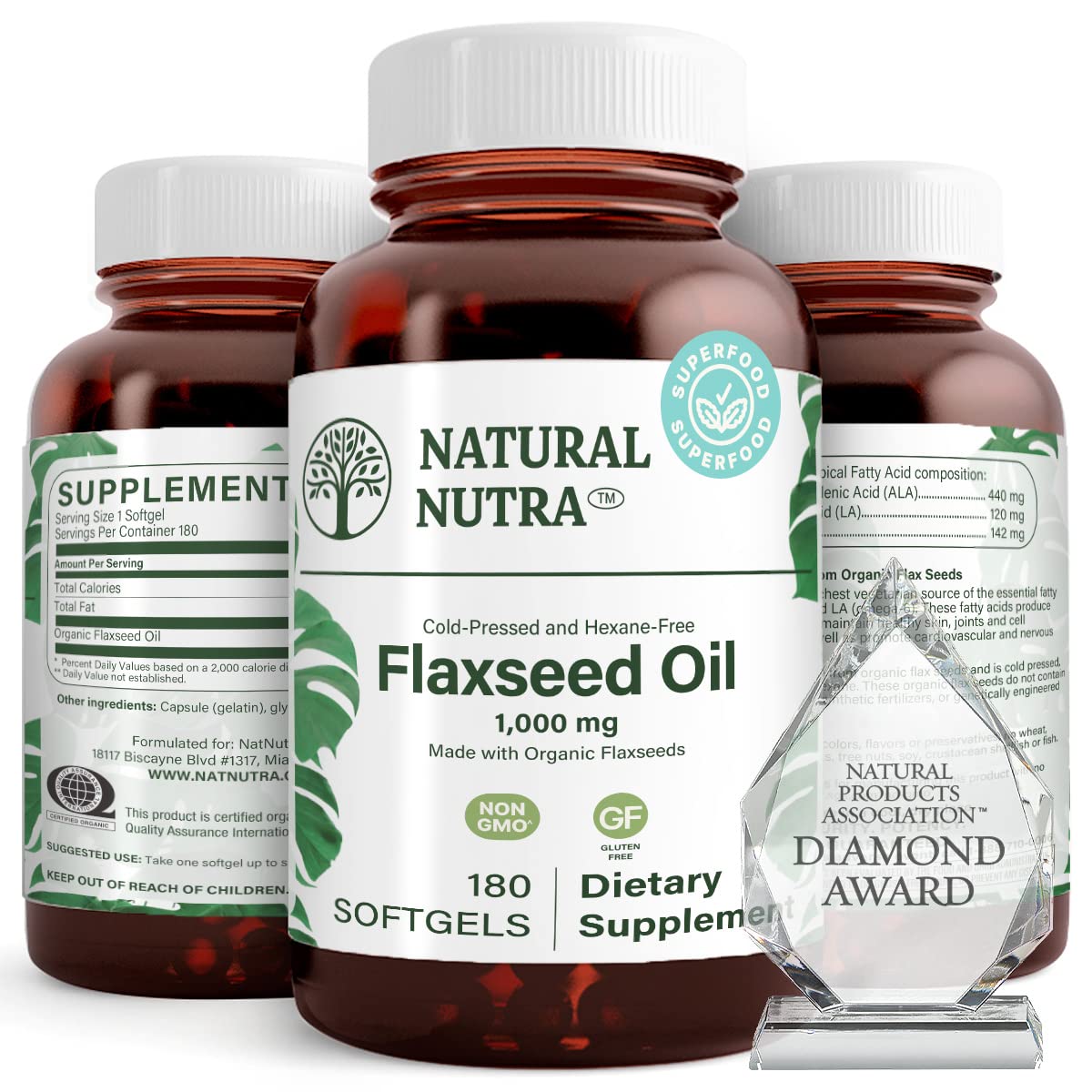 high-quality flaxseed oil supplement
