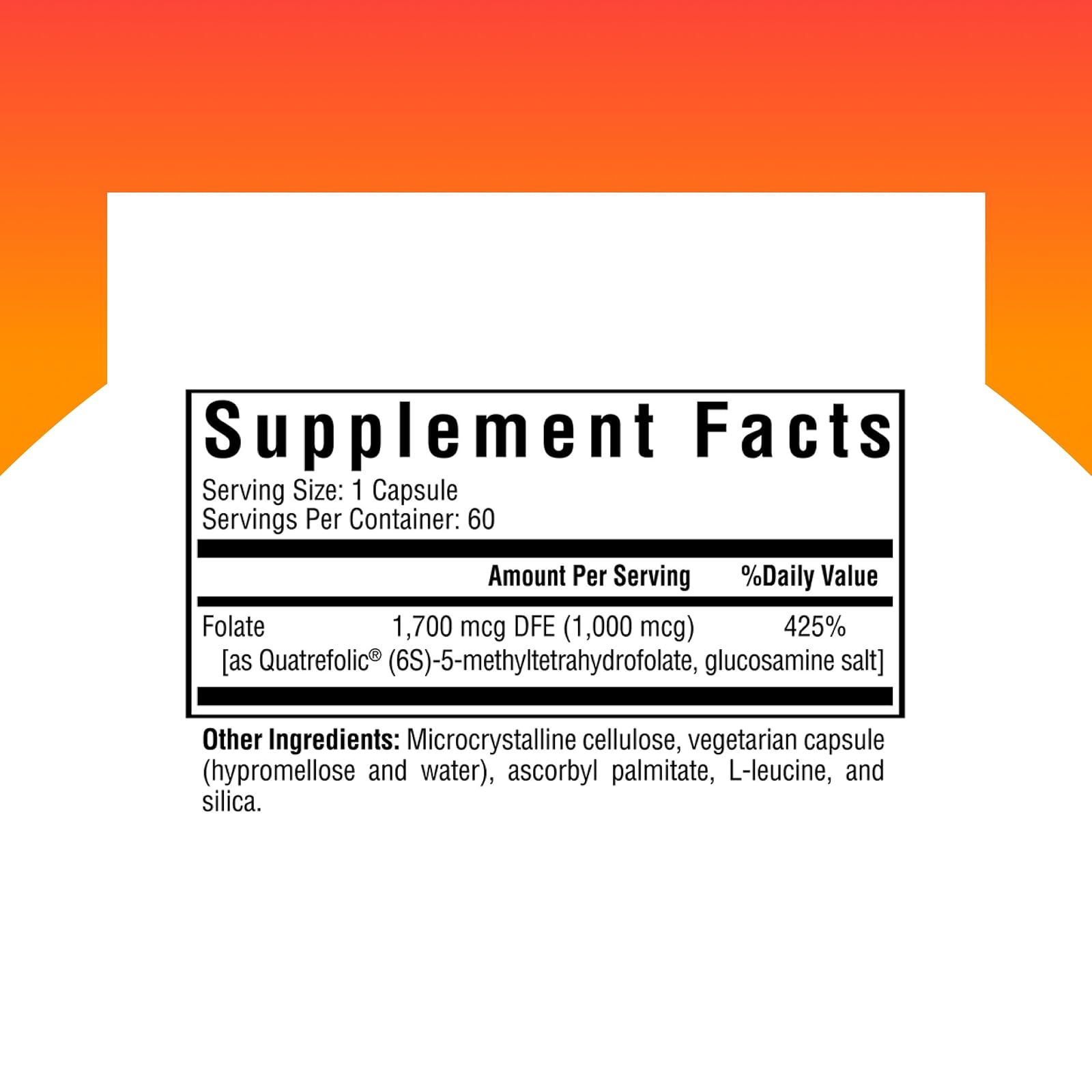 High-quality folate supplement