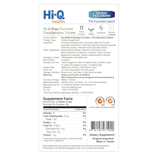 high-quality fucoidan spirulina supplement