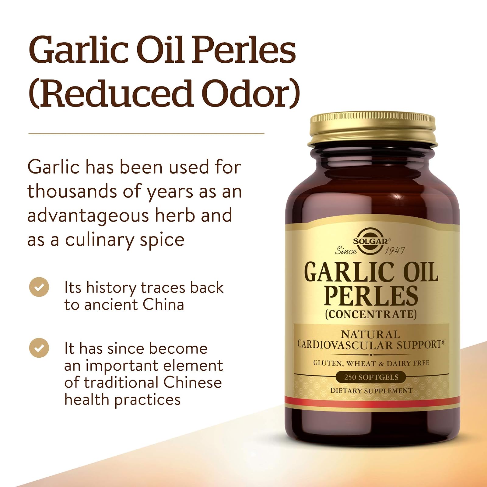 high-quality garlic oil perles