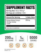 high-quality ginkgo biloba powder supplement