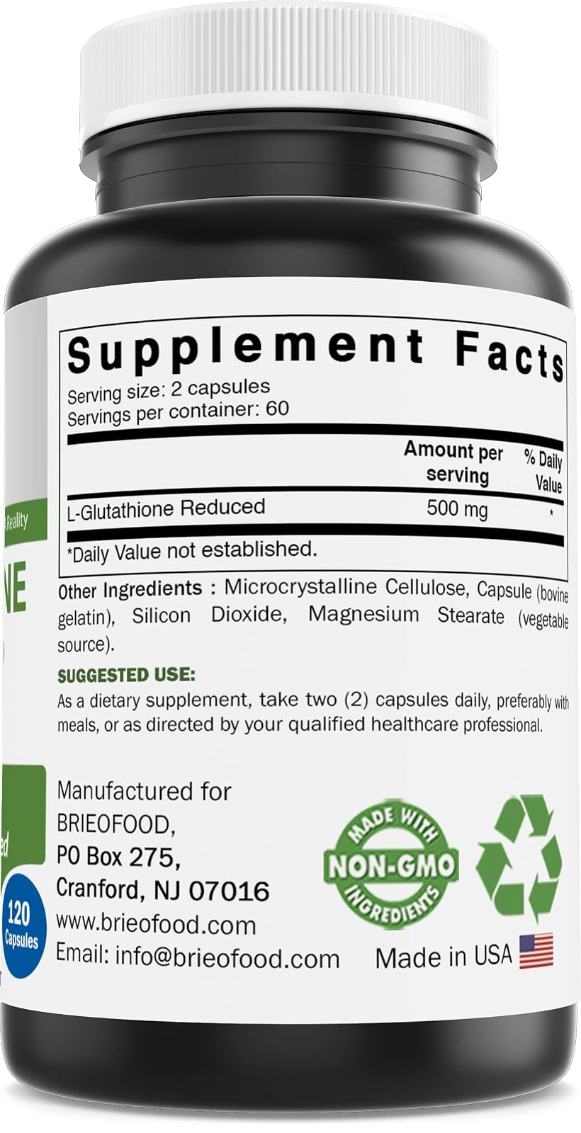 High-quality glutathione supplement