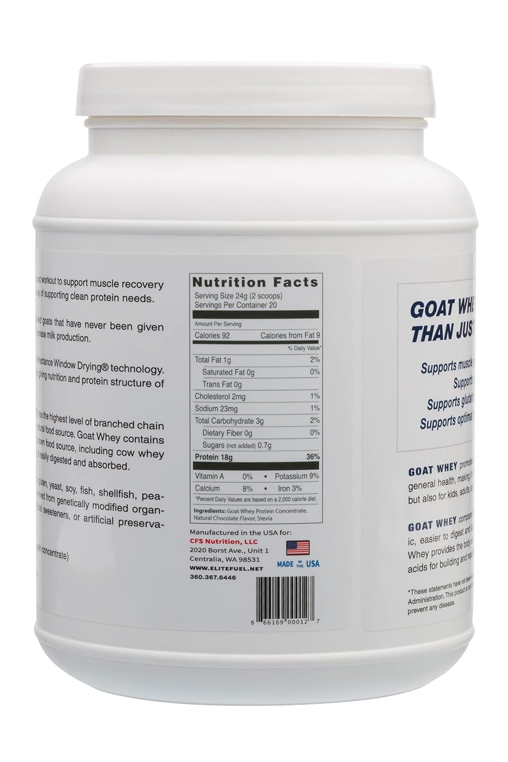 high-quality goat whey protein powder