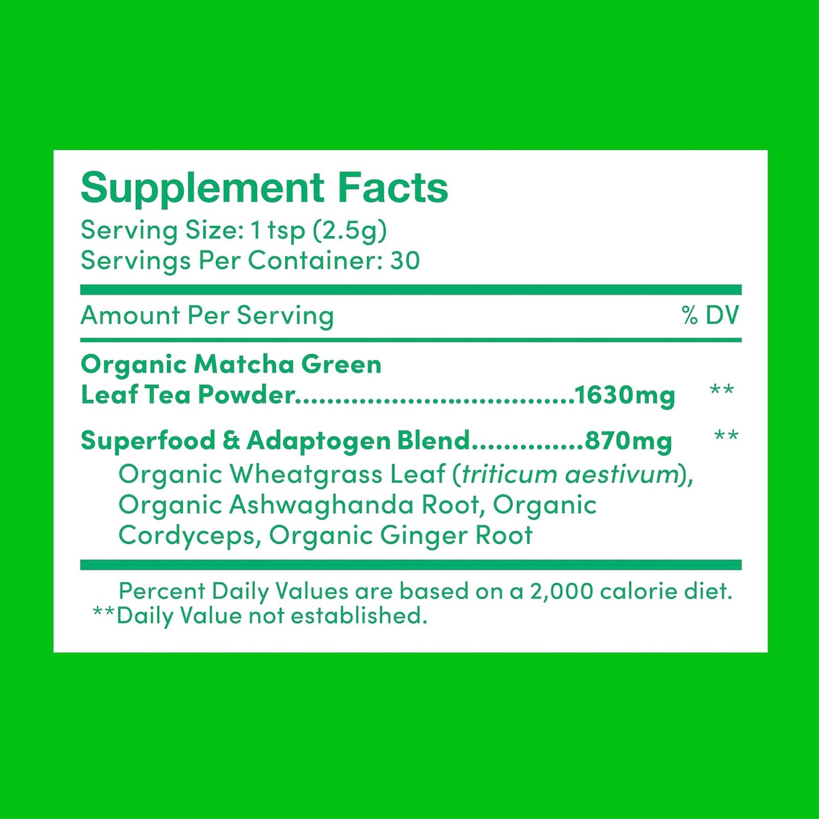high-quality green tea for baking