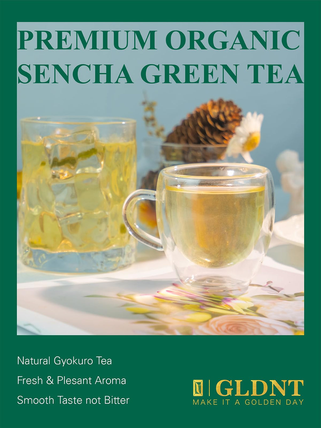 high-quality green tea leaves