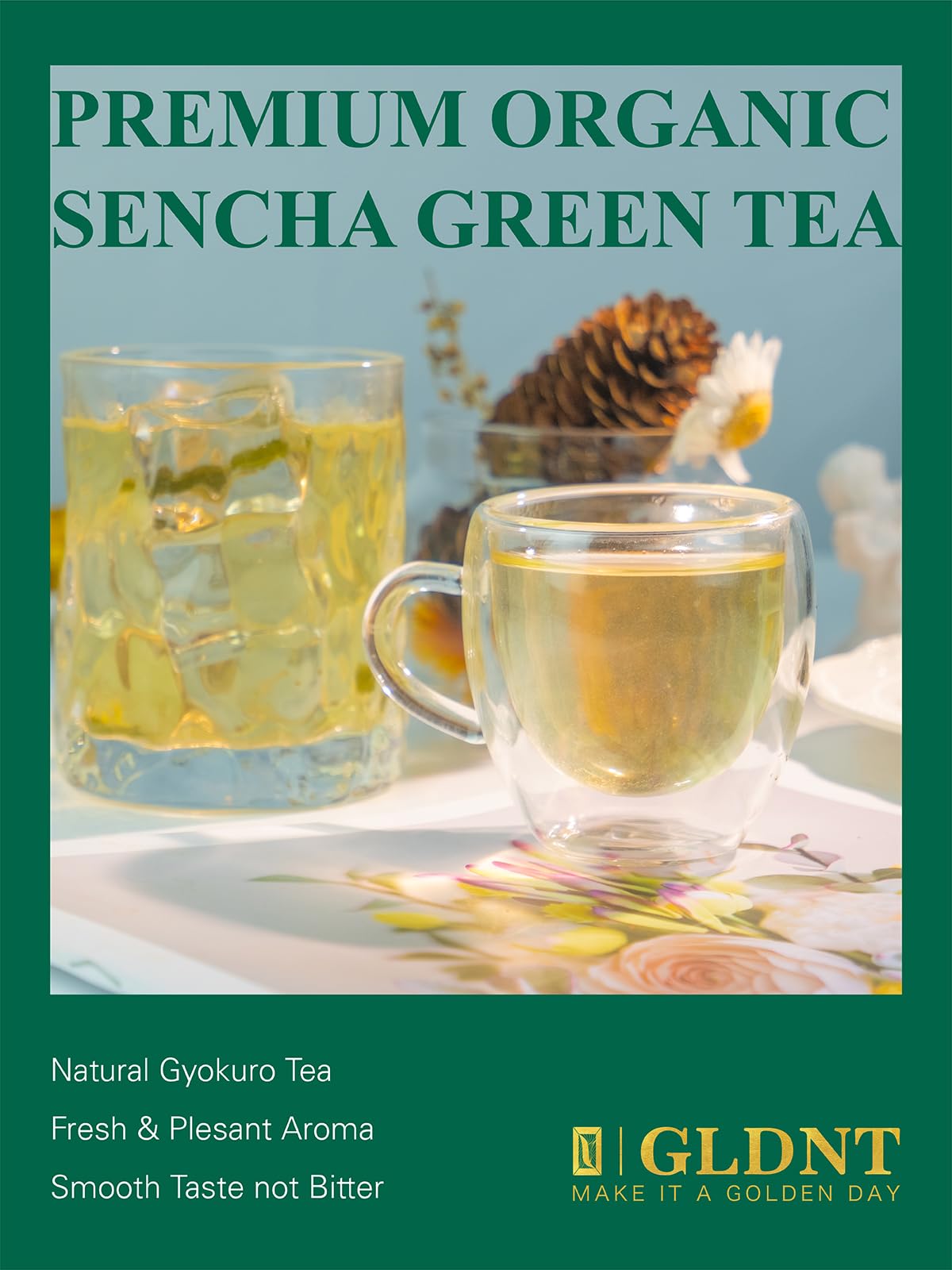 high-quality green tea leaves