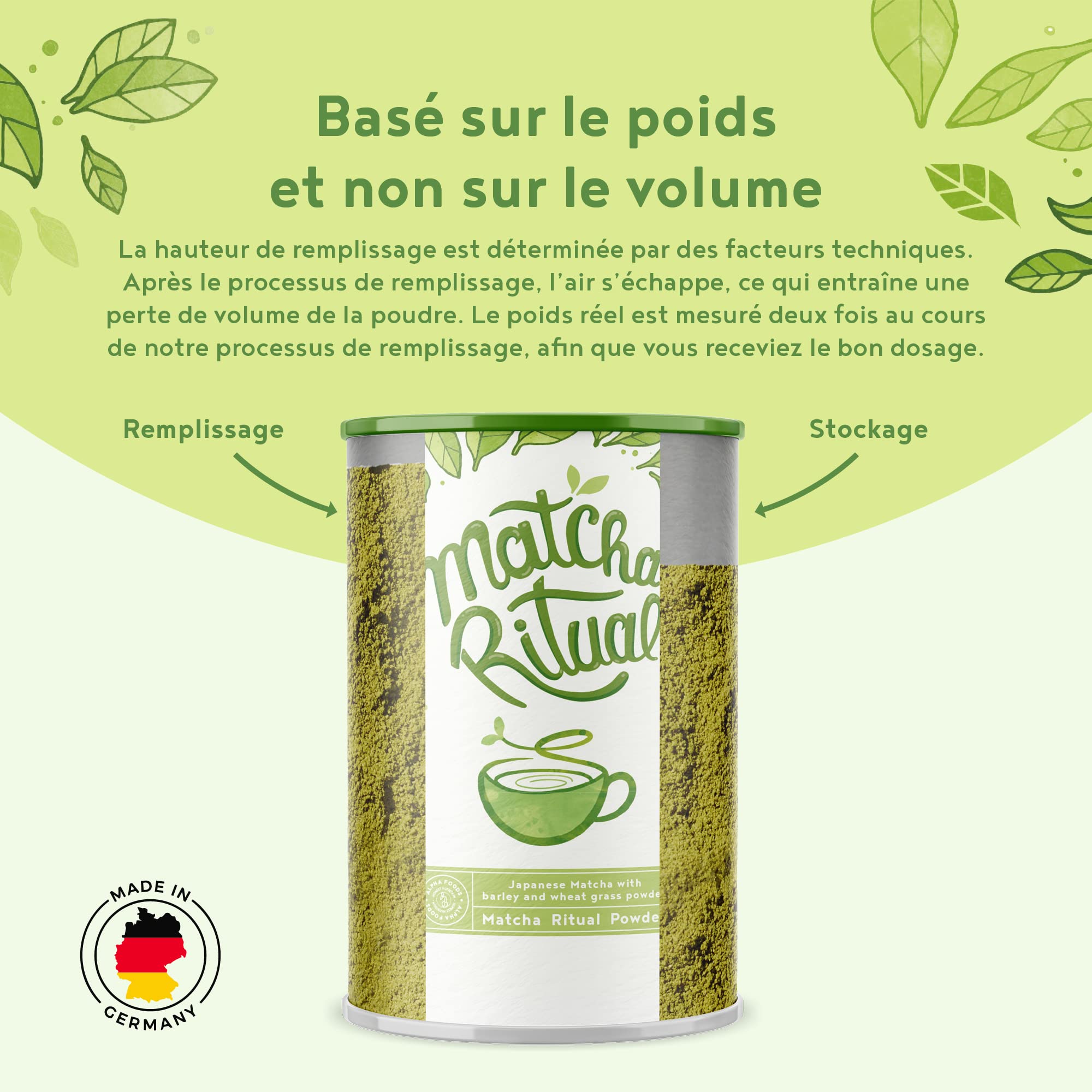 high quality green tea powder